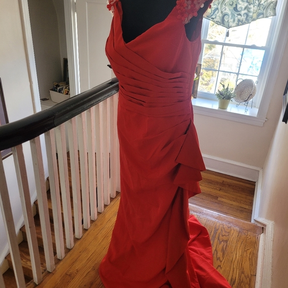 L.S. couture | Dresses | A Stunning Red Statement Formal Dress | Poshmark